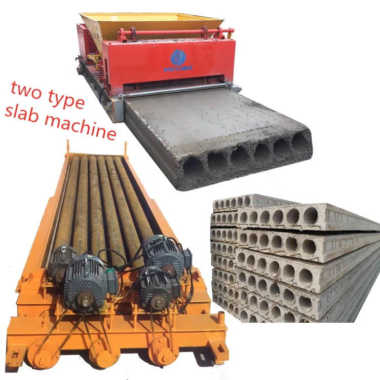 High-strength Concrete Hollow Core Slab Machine For Roofs And Floor ...