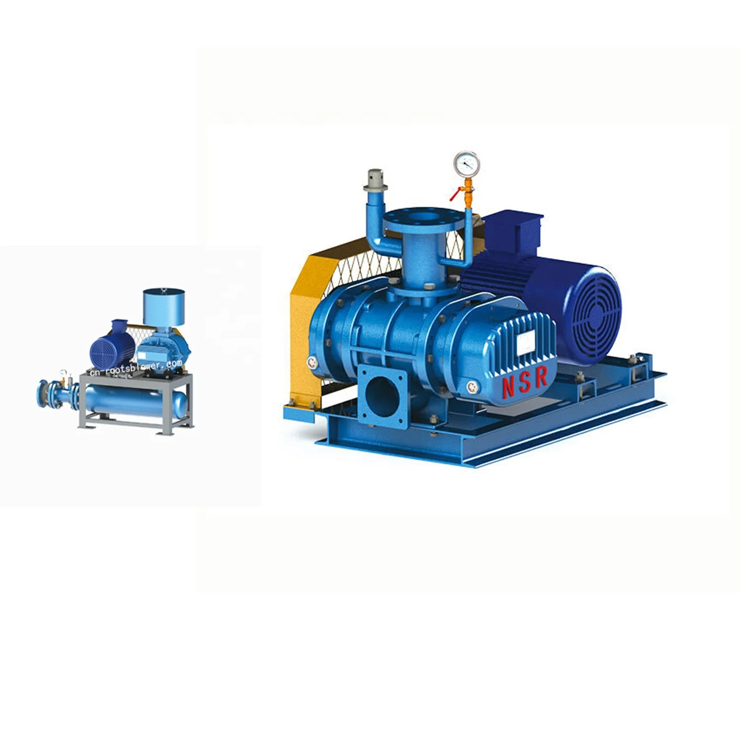 Two Blade Horizontal Roots Blower With High Air Volume - Buy Three Leaf Roots Blower For The ...