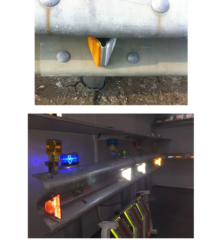 Guardrail Reflective Warning Trapezoidal Plastic Pmma Reflector ...