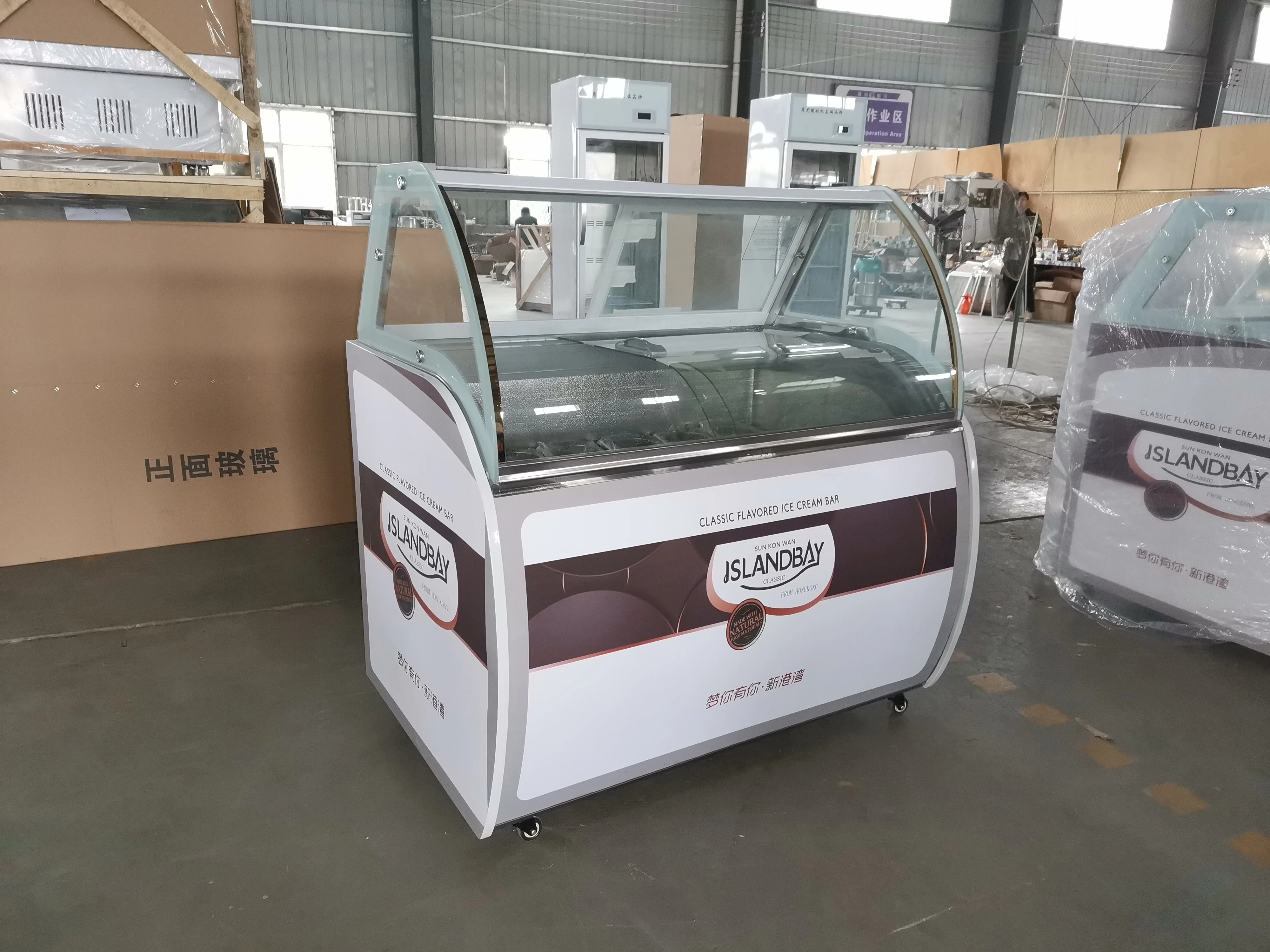 Popsicle Display Cabinet - Gelato Refrigerated Showcase