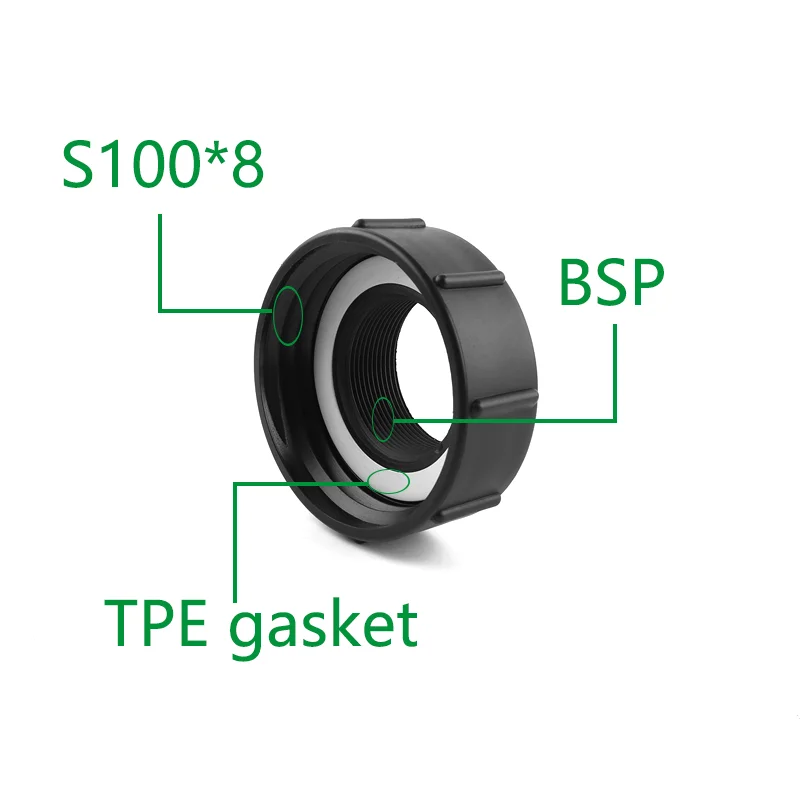 IBC Tank Adapter - DN80 Female S100X8 to BSP/NPT Thread