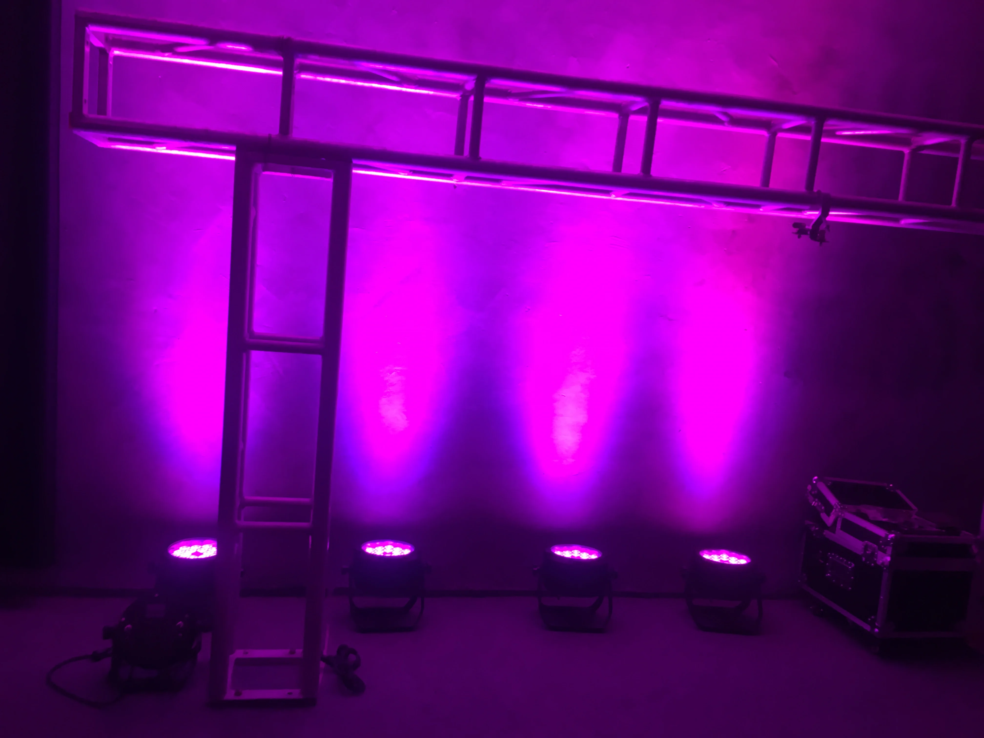 Winlite Ip65 Waterproof 12x18w 6in1 Rgbwa+uv Aluminum Led Flat Par Can ...