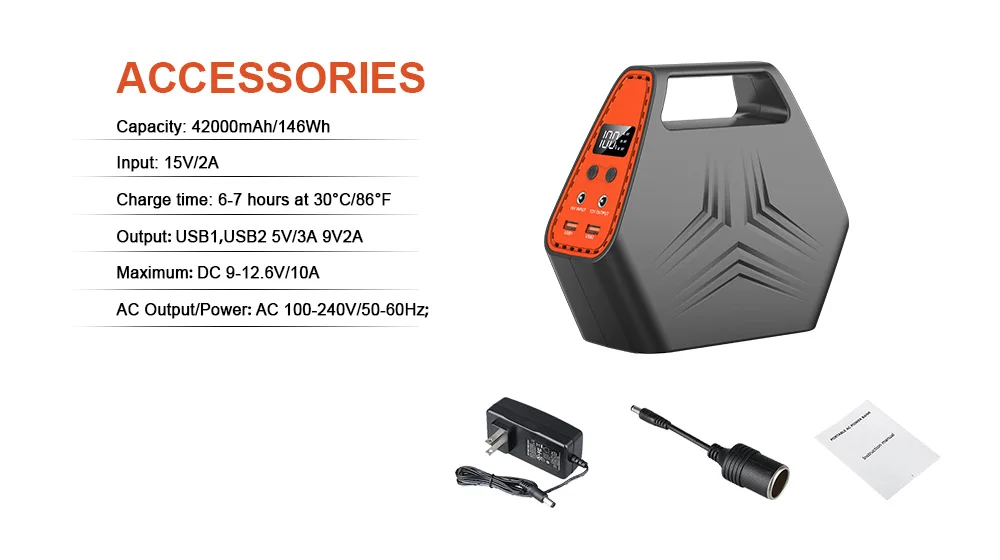 Powkey Hp100 Portable Solar Power Stations With Mppt Lightweight Solar ...