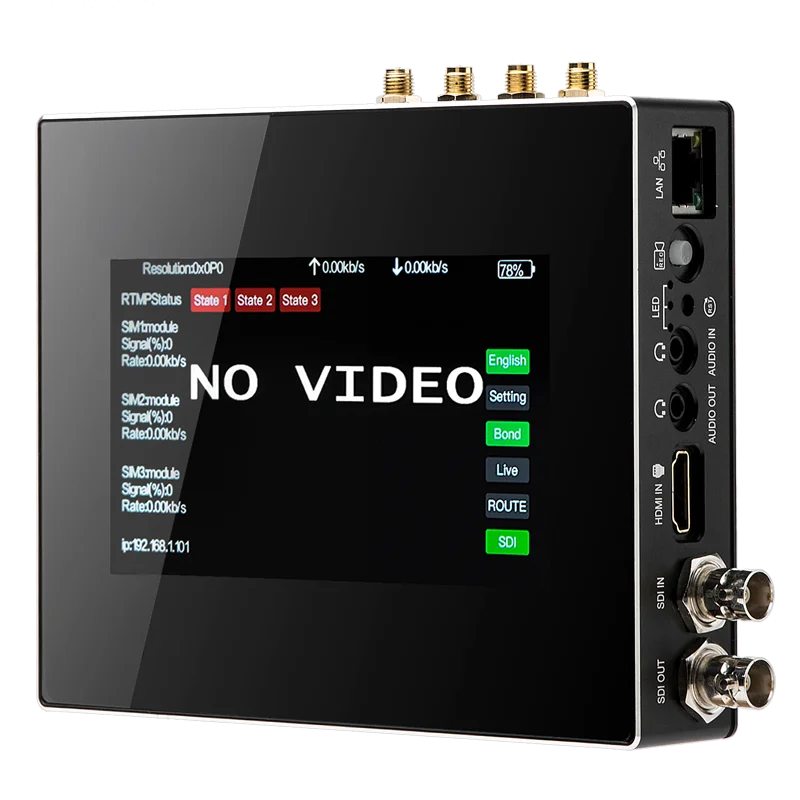 HDMI SDI WIFI 4G Bonding 4K Encoder Support 3 SIM Cards| Alibaba.com