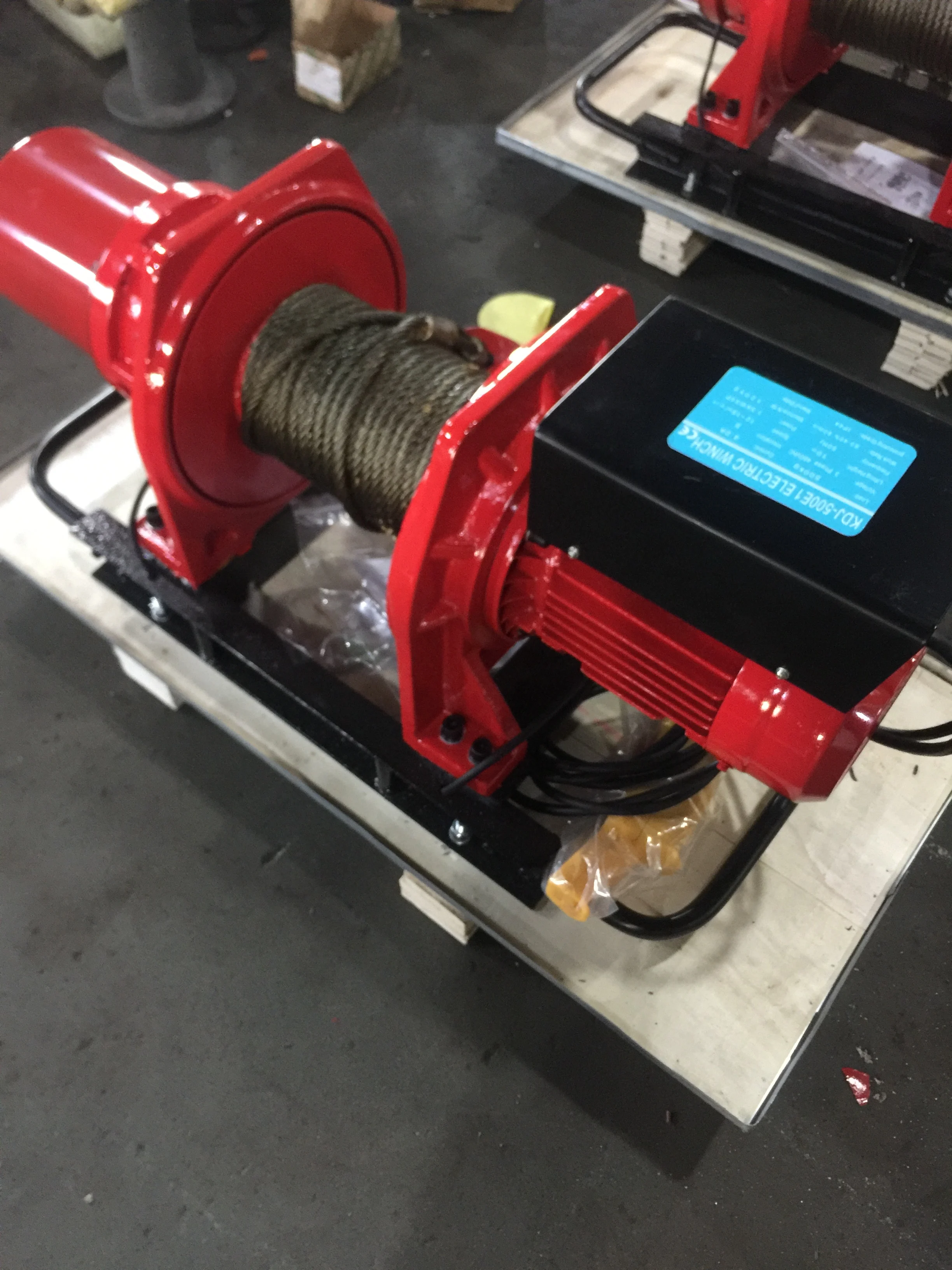 Small Construction 200kg Electric Winches 220v Kdj Electric Winch - Buy ...