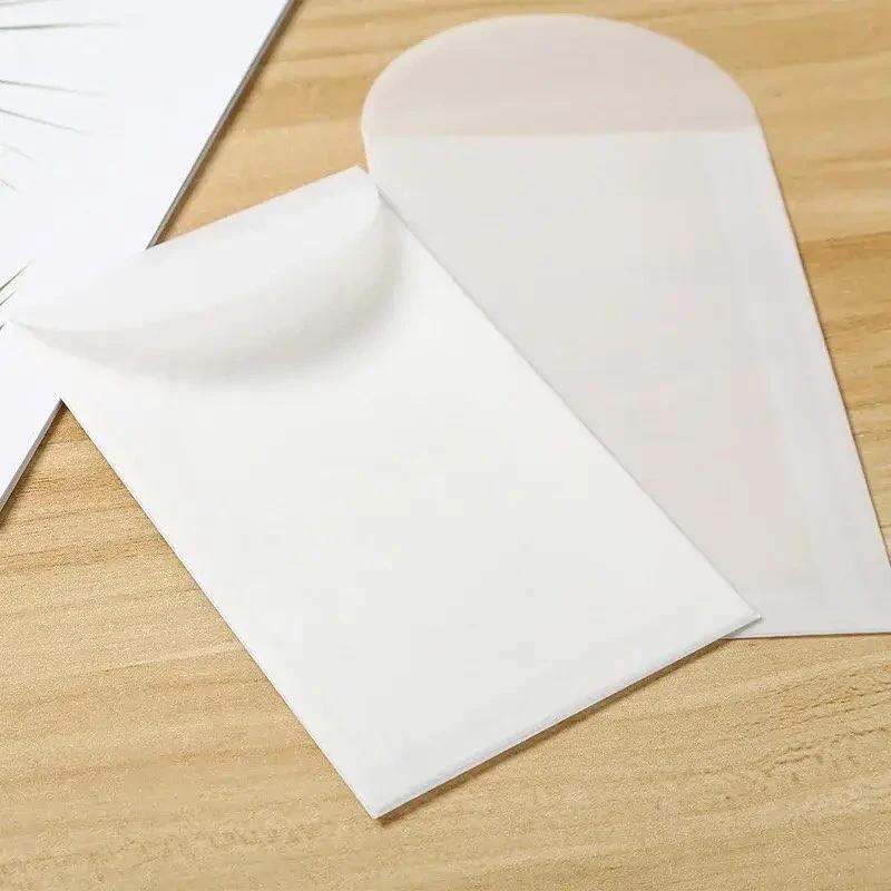 Custom Translucent Glassine Paper Envelope Plastic Transparent Glassine ...