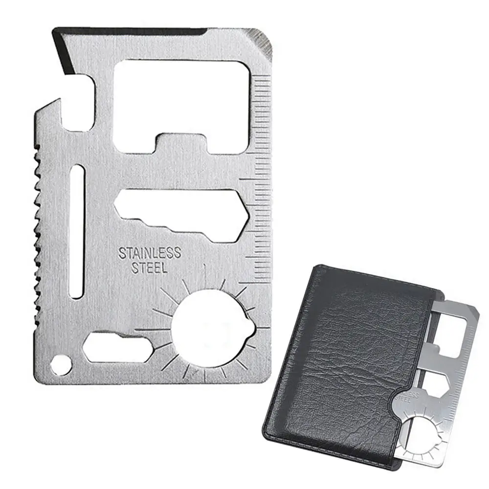 MYJ Multifunctional Metal Credit Multitool Survival Cards