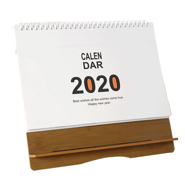 Custom Printing Paper Calender 2020 Best Selling Flip Over Art Paper ...