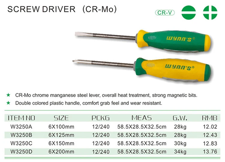 High Precision Cr-V Magnetic Screwdriver PH2 Tools