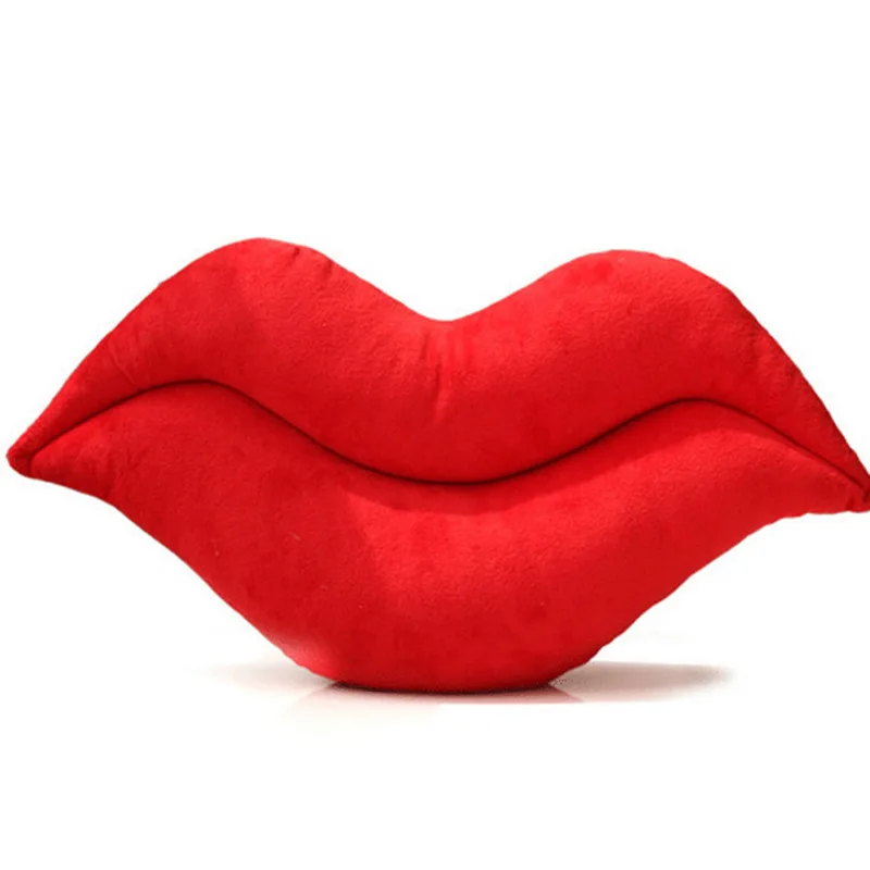 JY New Sexy Beautiful Red Lips Pillow Office Cushion Youth Plush Toy ...