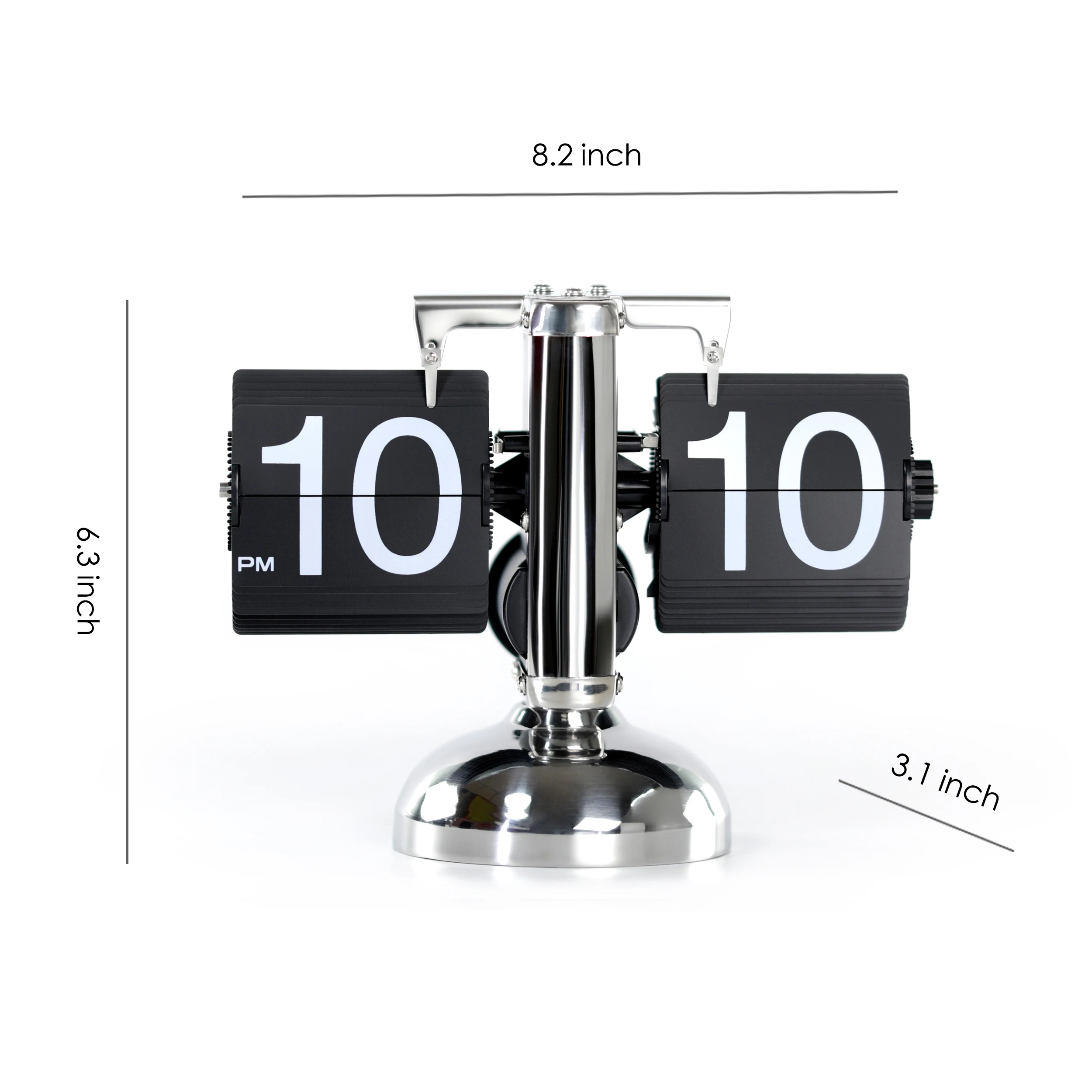 2022 Retro Flip Clock - Modern AM/PM Display for Home & Office