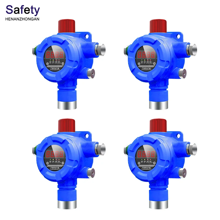 Stationary Type Gas Detector Lel O2 Co H2s Carbon Monoxide Oxygen ...