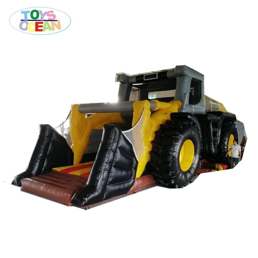 Inflatable Digger Bounce Castle - Engineer Truck Combo