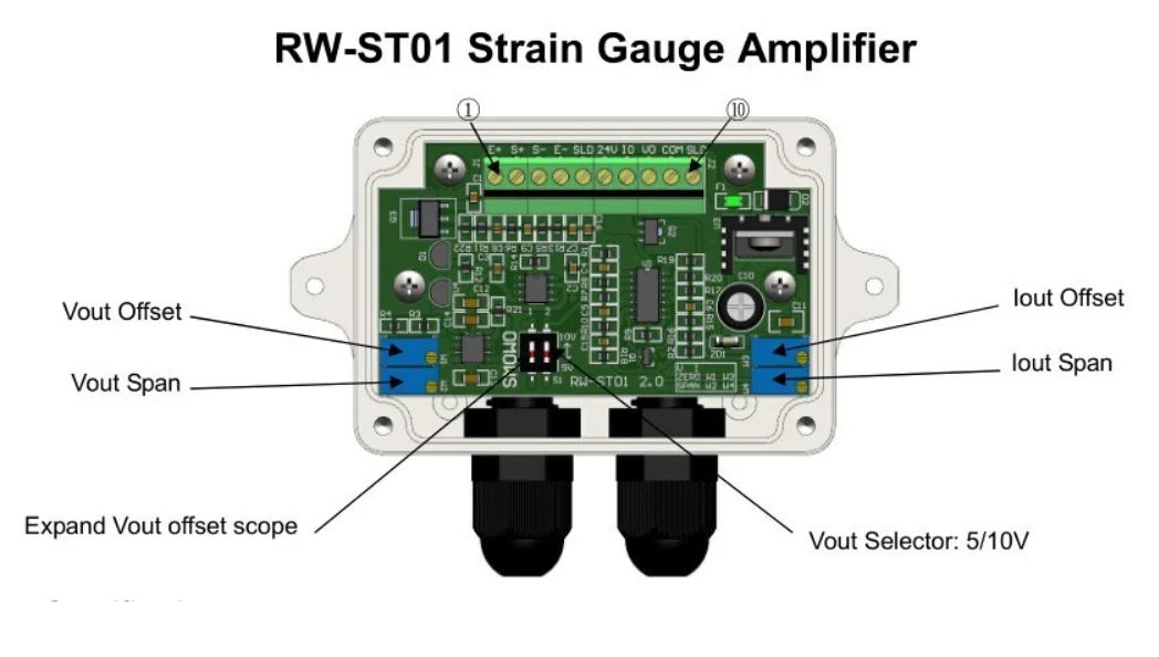 Load Cell / Strain Gauge Amplifier - Dual Signal Output