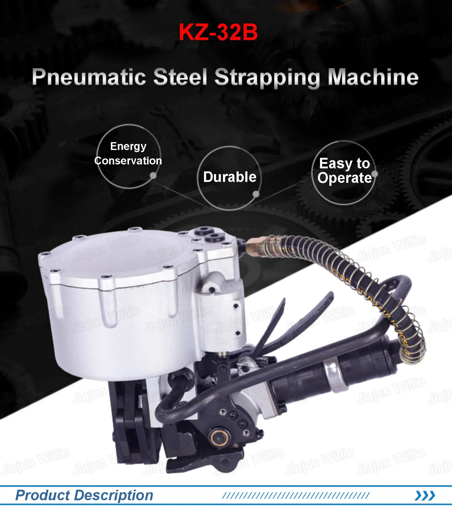 Semiautomatic Steel Bundle Steel Sheet Pneumatic 32mm Steel Machine ...