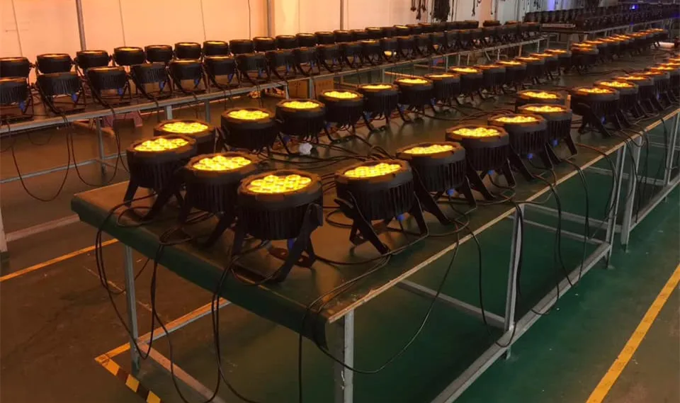 Winlite Ip65 Waterproof 12x18w 6in1 Rgbwa+uv Aluminum Led Flat Par Can ...