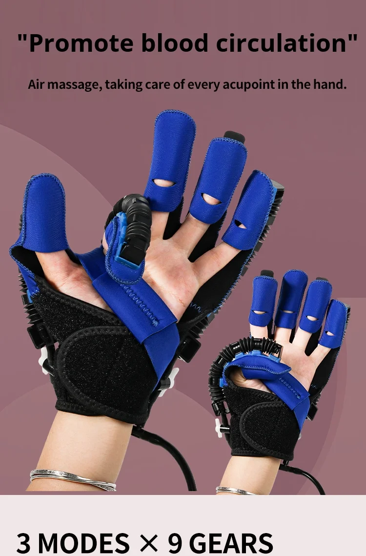 Physical therapy stroke automatic hand rehabilitation robotic glove ...
