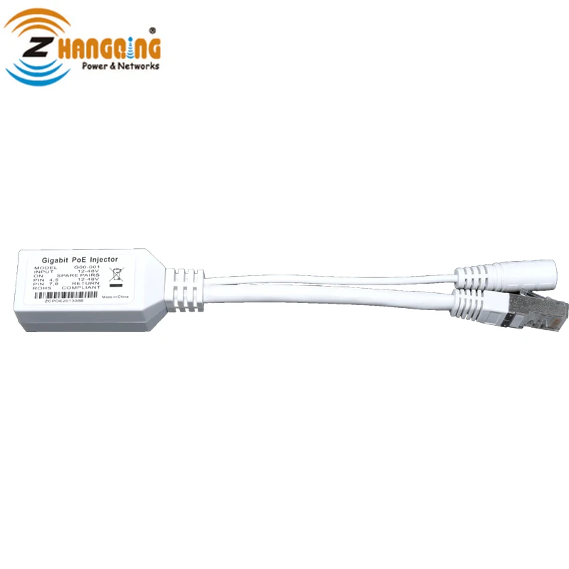 Gigabit Poe Injector Cable - Ideal for IP Cameras & Wifi