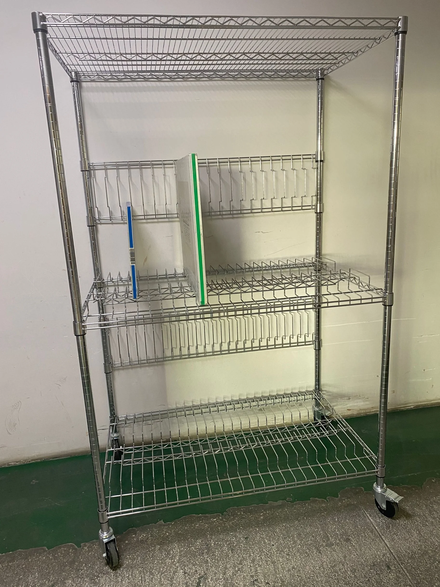 Stencil Rack Cart - Efficient SMT Stencil Storage Solution