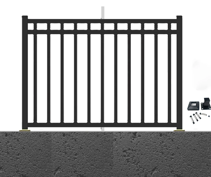 Aluminum Fence Post 50x50 Fence Post with Base Plate| Alibaba.com