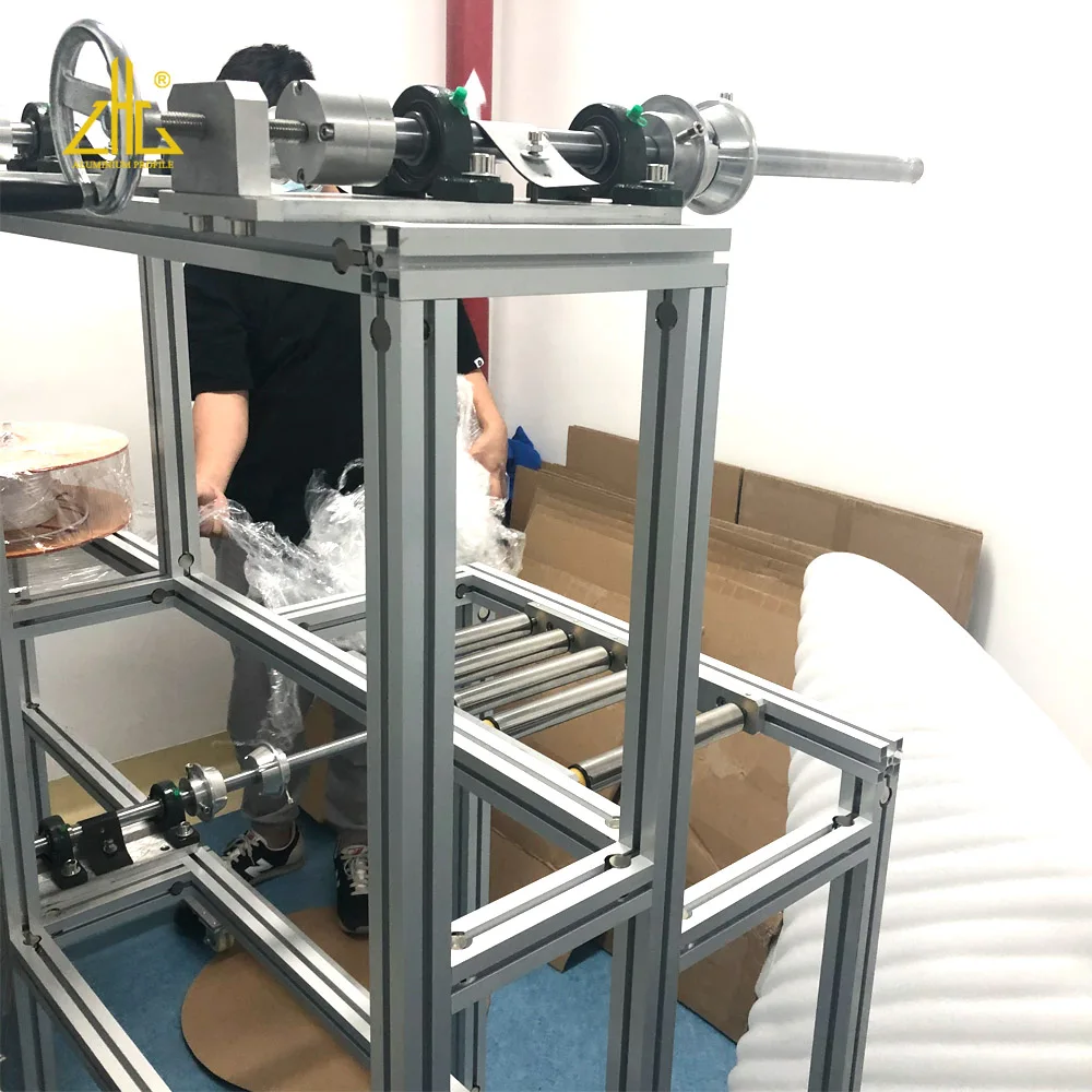 40x40 40x80 Industrial Aluminum Extrusion,T Slot Aluminum Proifles For ...