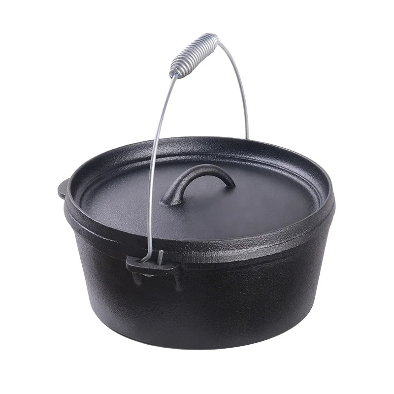Bbq Cooking Pot Camping Cookware Cast Iron Dutch Ovens - Buy Dutch ...