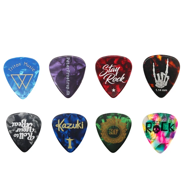 Custom Design Guitar Picks - Durable Celluloid Options