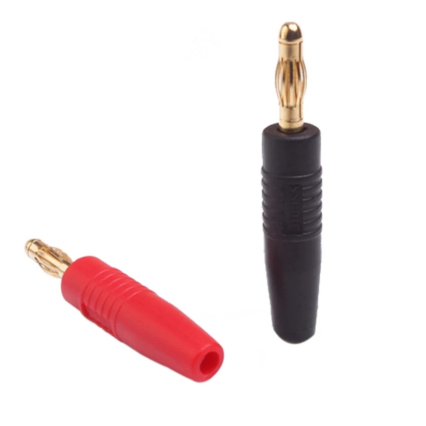 4MM Amass High Current Banana Plug Gold Plated Connector Male