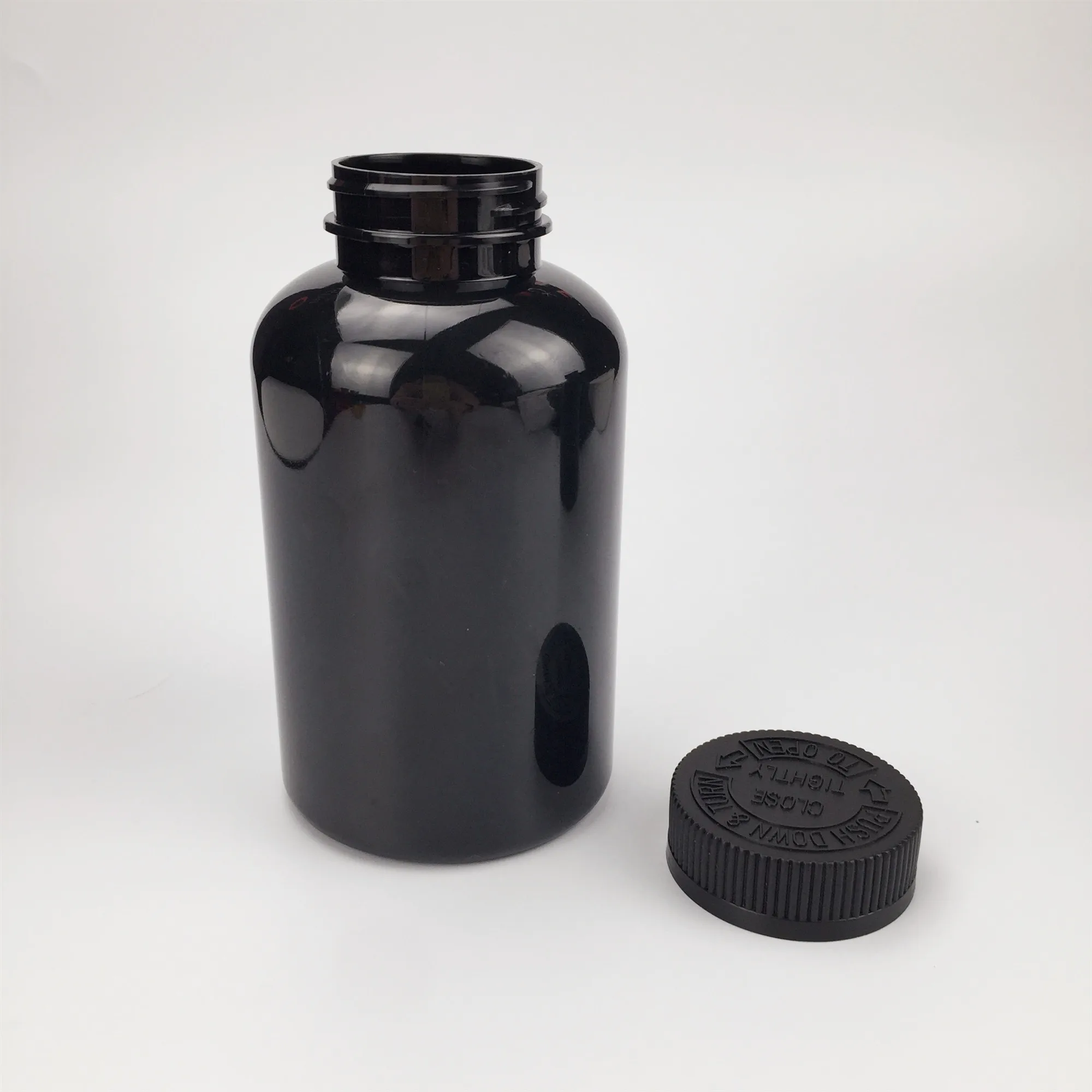 200cc 225cc 300cc 350cc 400cc 500cc PET Black Pill Packer Medicine ...