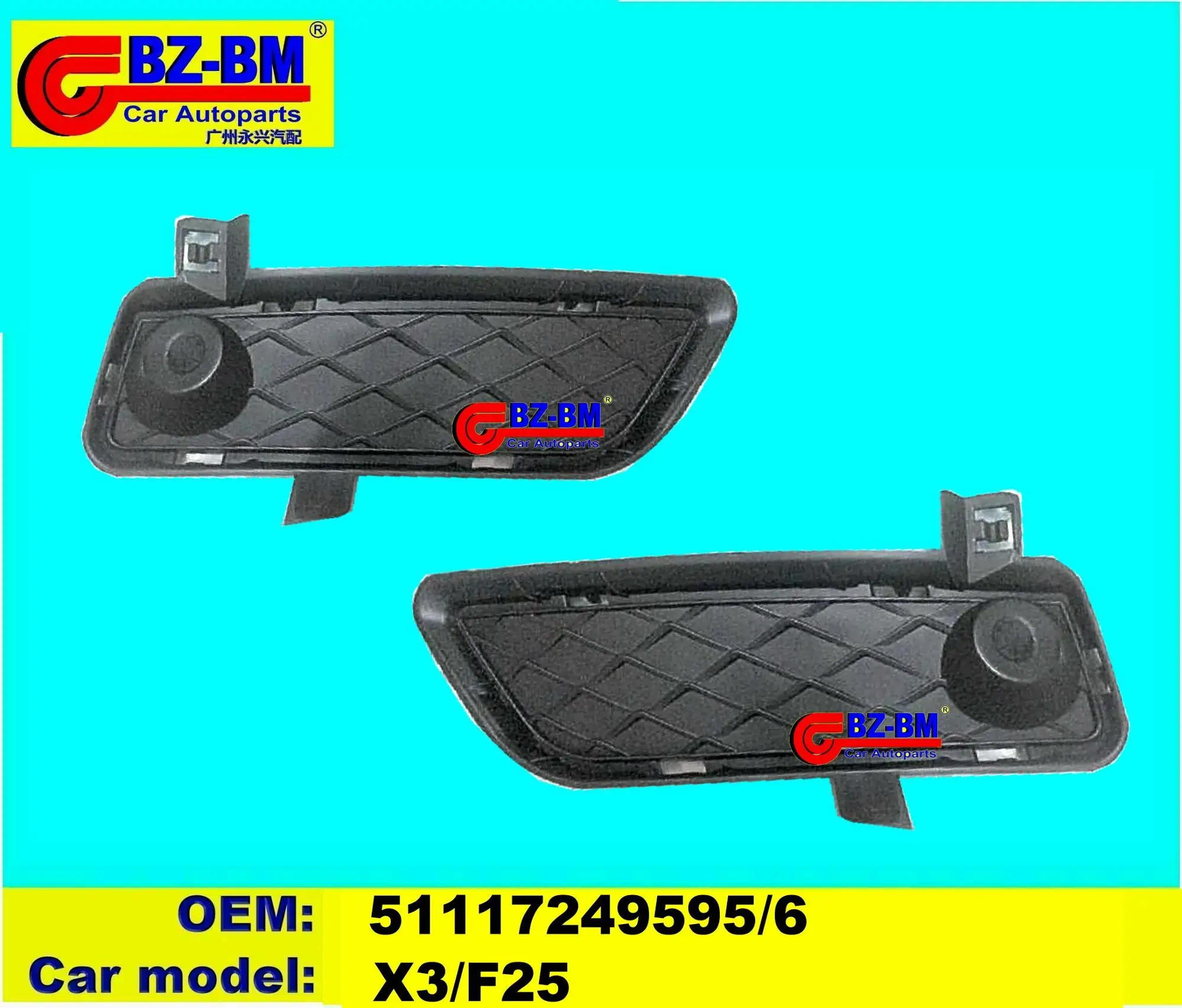 Para Bmw Parachoques Delantero Parrilla Cubierta De La Parte Del Cuerpo ...