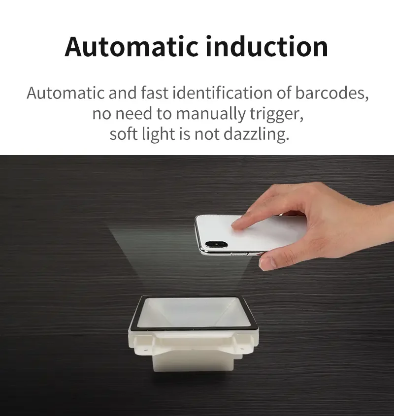 Automatic Portable Mini Usb Ttl Barcode Scanner 2d Fixed Mount Qr Code ...