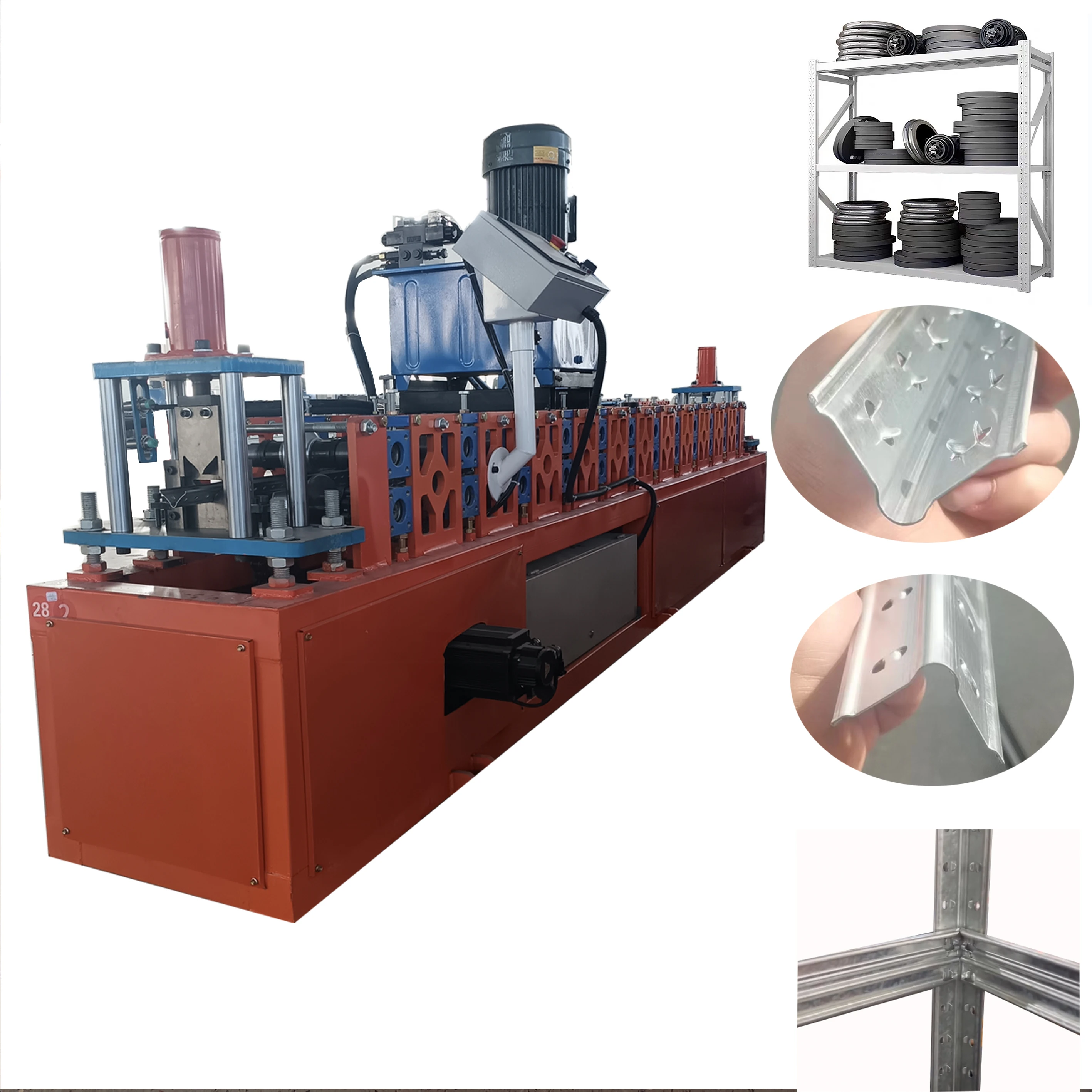 Heavy Duty Racking Metal Shelf Storage Rack Beam Upright Roll Forming ...