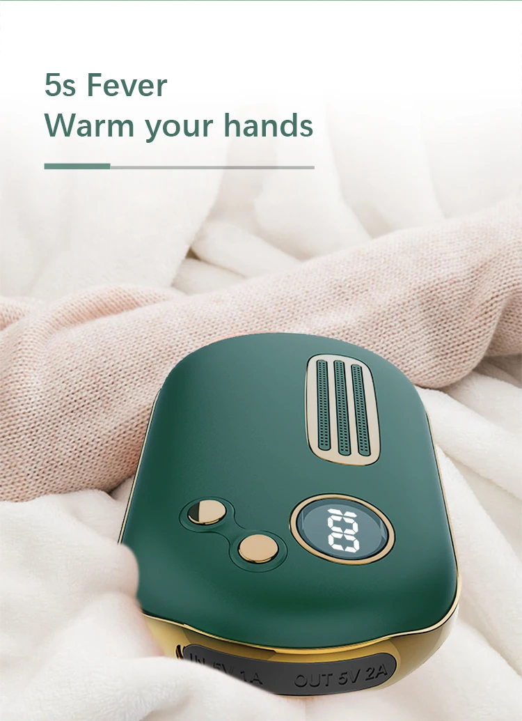 6600mah Hand Warmer Power Bank,Usb Hand Warmer With Led Torch ...