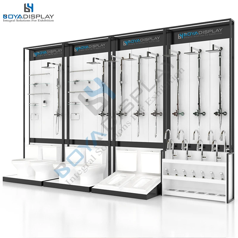 Factory Sale Customize Metal Faucet Display Rack Shower Head Tap Wash ...