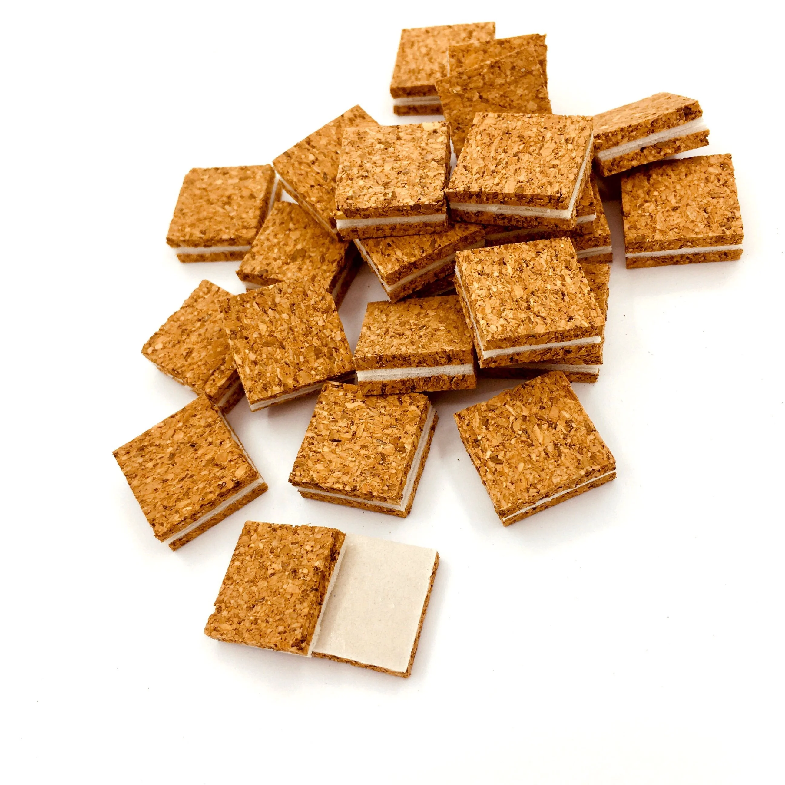 Adhesive Cork Pads with Foam - Perfect for Glass Transport