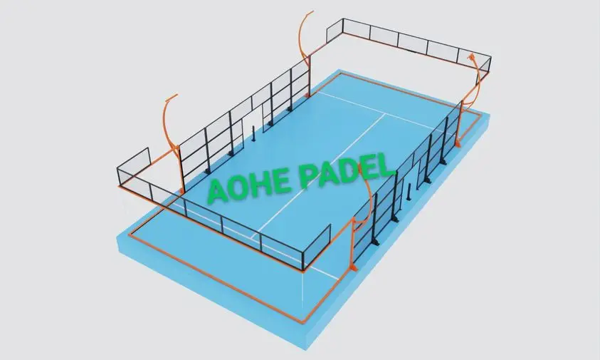 Outdoor Paddle Tennis Court Sports Modular Cancha De Padel Tent ...