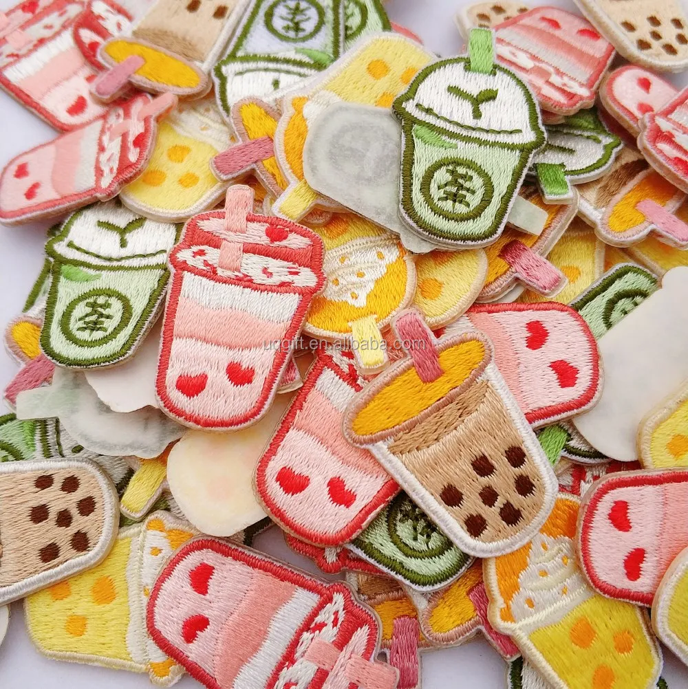 Cute Boba Embroidery Patches - Perfect for DIY Projects