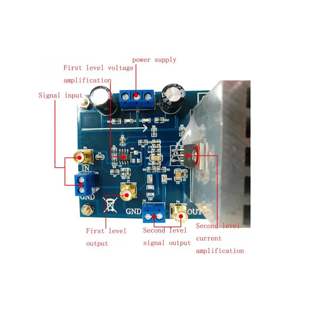 Taidacent-amplificador De Audio Opa548,Alta Potencia,Op Amp,3a,3a,Continua,Alta Corriente,Salida ...