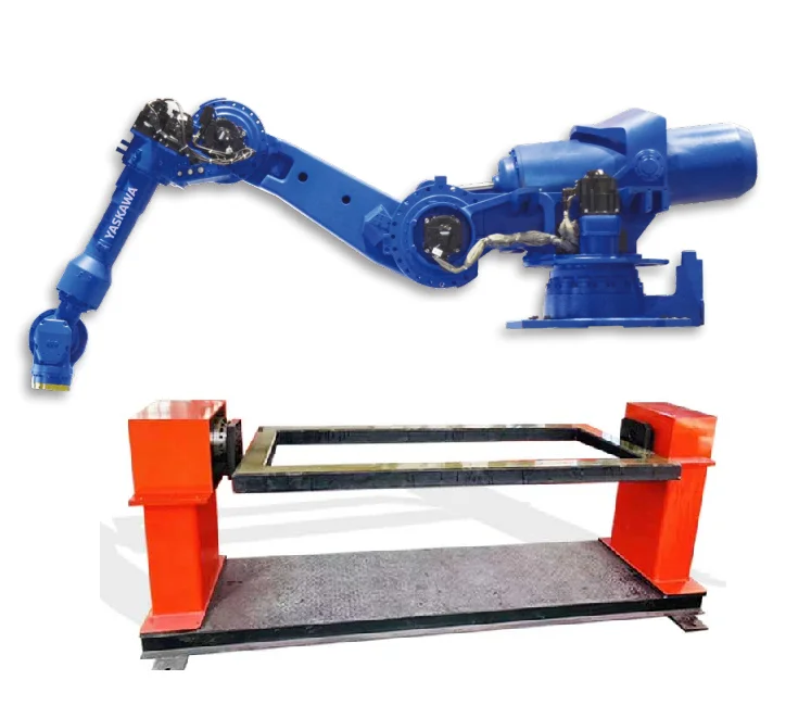 Industrial 6 Axis Robot Arm Yaskawa Sp185r With Cngbs Robot Positioner ...