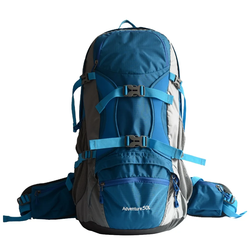 Light Weight 50 L Backpack Heavy Duty Backpack With Frame For Hiking ...
