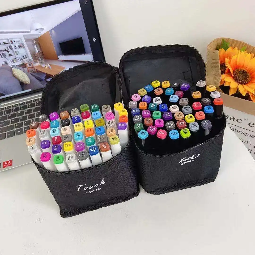 High Quality Drawing Dual Tip Art Markers - 60/80/168/262 Colors