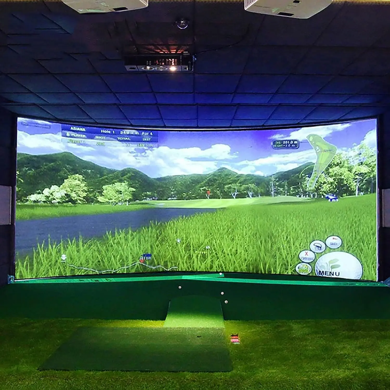 High Precision Golf Simulator Impact Screen For Indoor Training & Oem