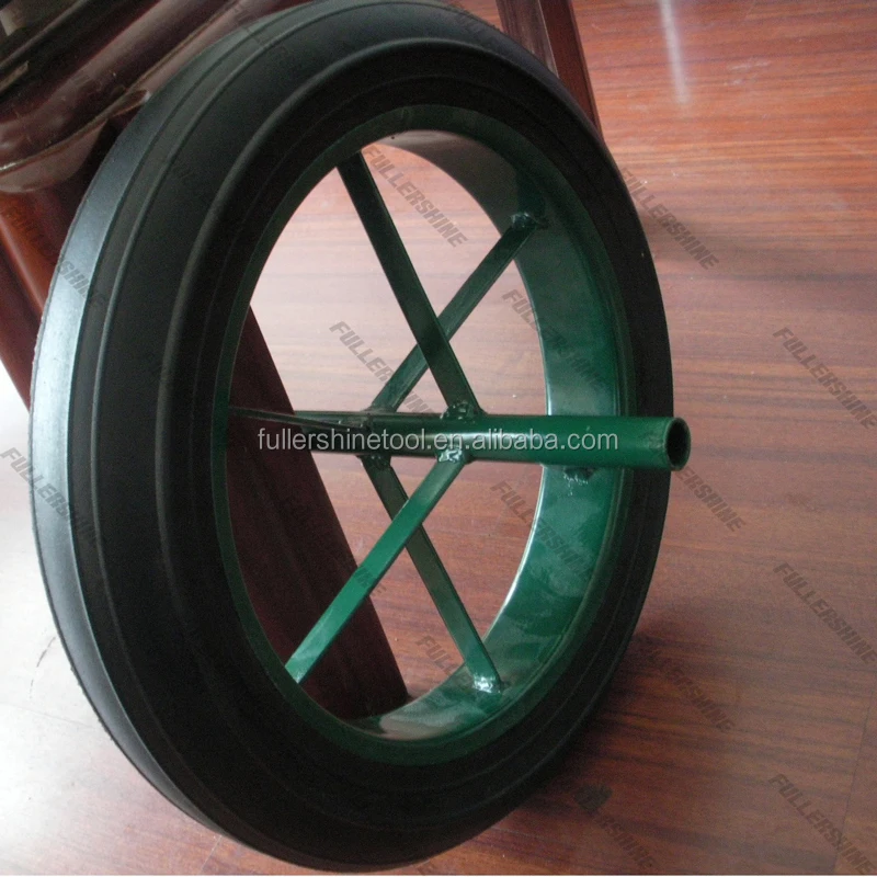 Rubber Tire Material And Metal Hub Rim Material 15 Inch Solid Rubber ...