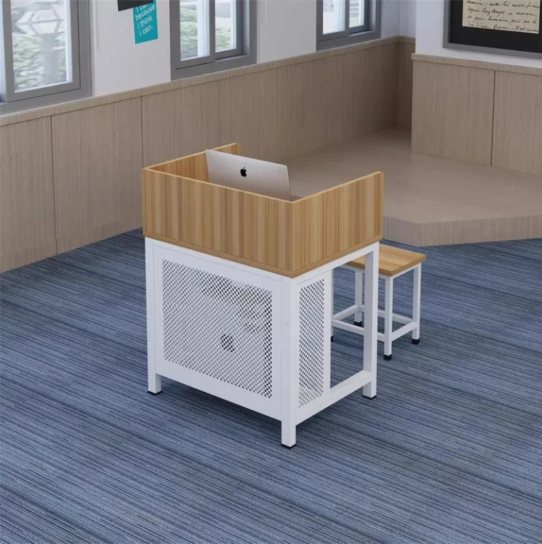Single-seat School Tutoring Computer Desk With Screen Baffle ...