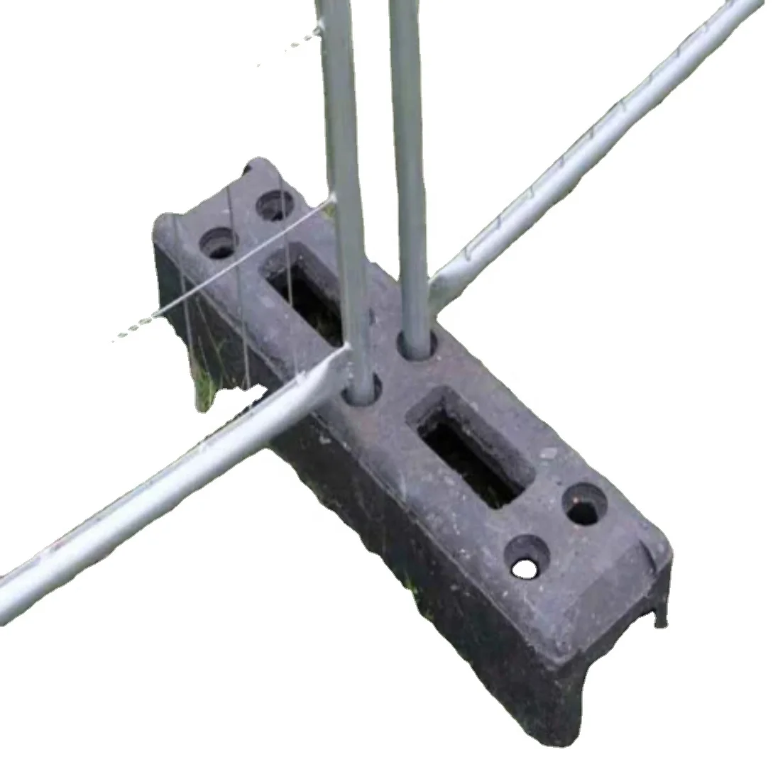 Guardrail Finished Rubber Base Temporary Removable Guardrail Base ...