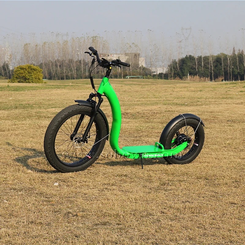 Fat Wheel Scooter Kick Bike Scooter Adult Foot Bike Electric Footbike ...