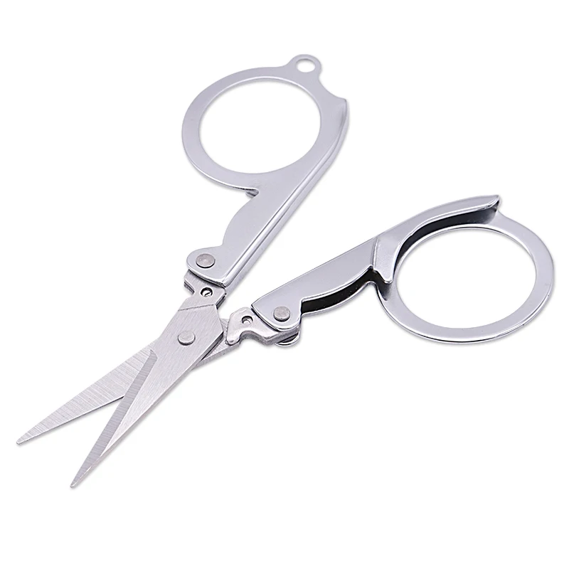 10.3cm Silver Multi-Function Stainless Steel Folding Scissors