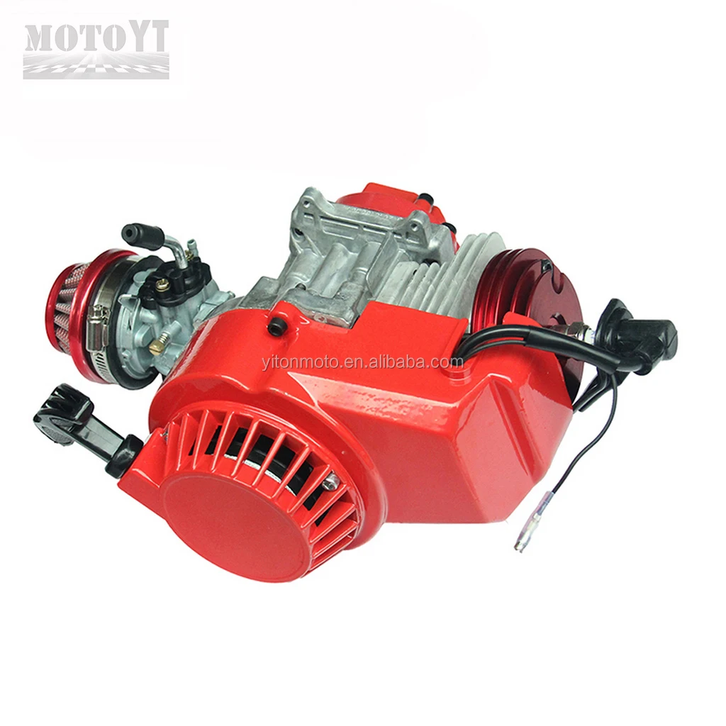 49cc 2 Stroke Pull Start Engine Motor 44-6 Mini Pocket Pit Quad Dirt ...