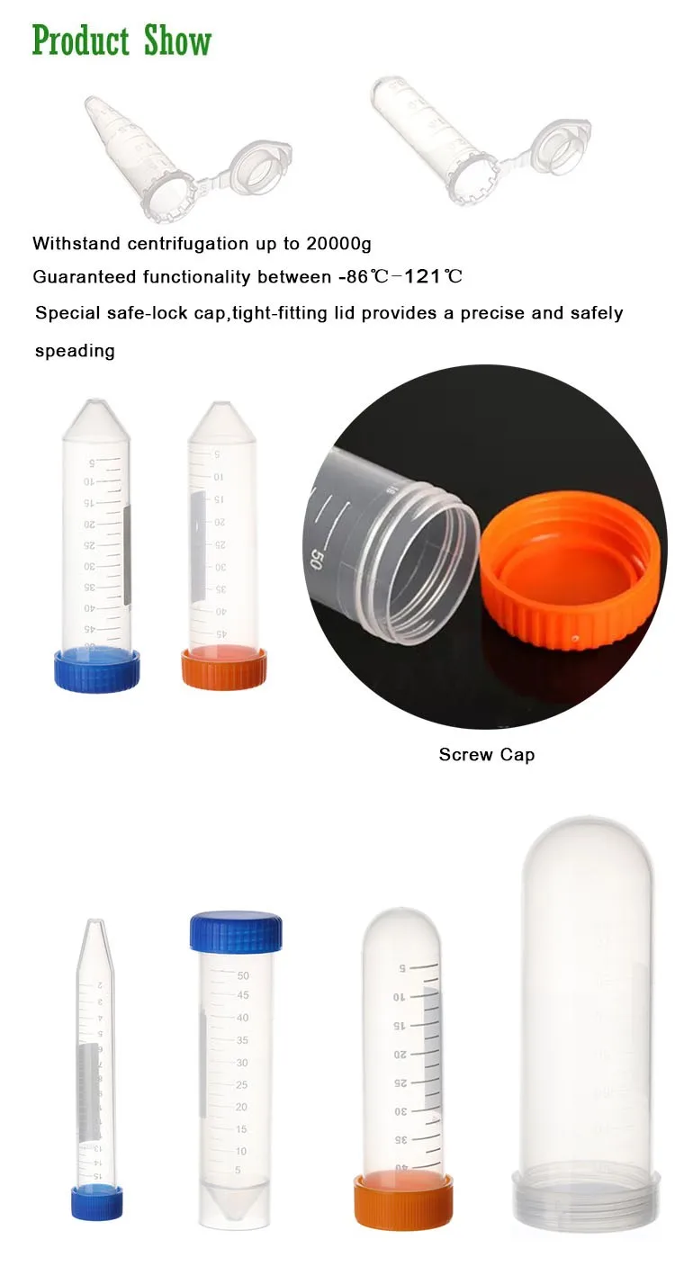 Tabung Sentrifugal Plastik Bening 50ml Laboratorium - Buy Laboratorium ...