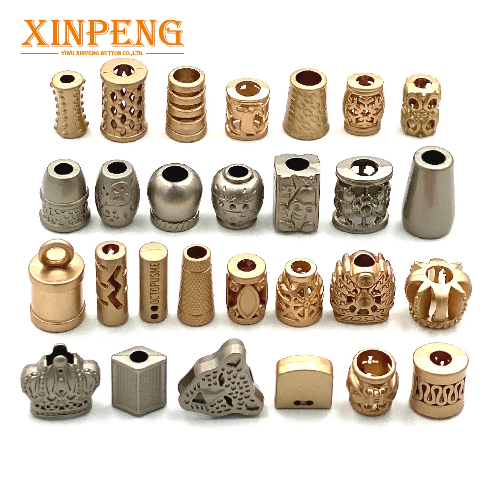 Flat Ends Plastic Bead Drawstring Caps - Bungee Endings